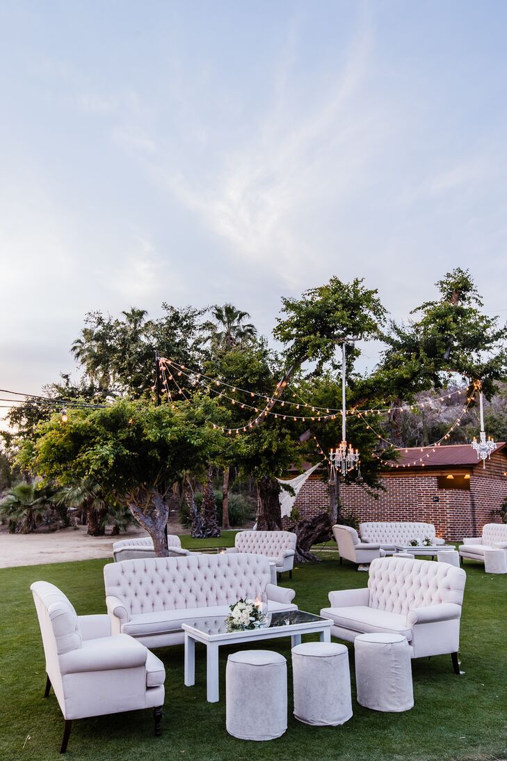 An Outdoor Lounge at the Reception
