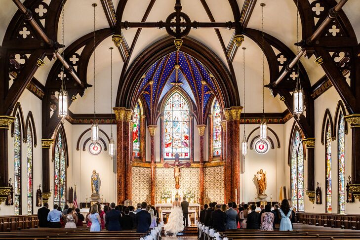 Traditional Catholic Wedding Ceremony at Church