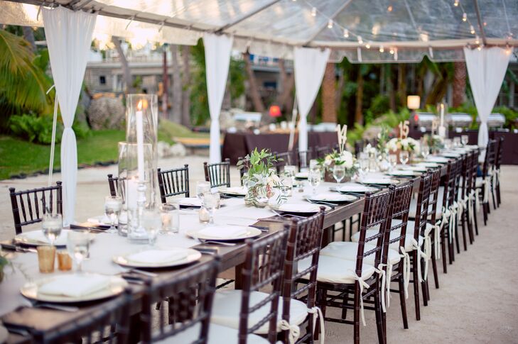 Clear Tent Reception Dinner Table