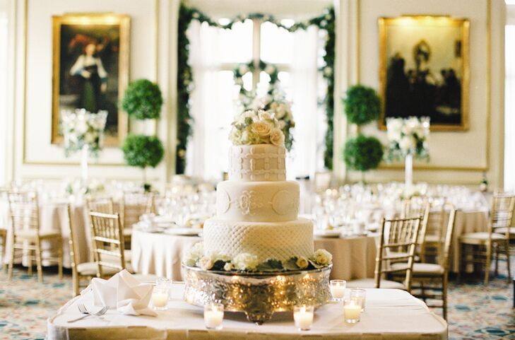 Wrought Iron Patterned Wedding Cake