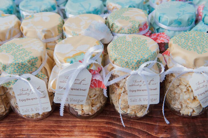 Diy Popcorn Mason Jar Wedding Favors