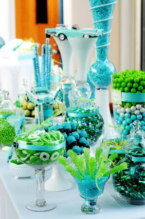Turquoise and Green Signature Cocktail