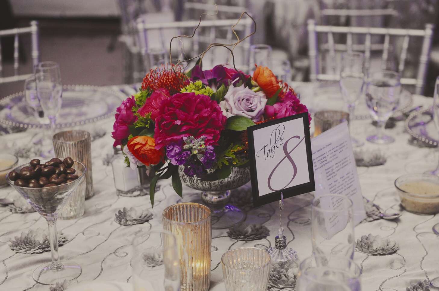Jewel tone wedding centerpieces 60 photos - Vianawedding.com