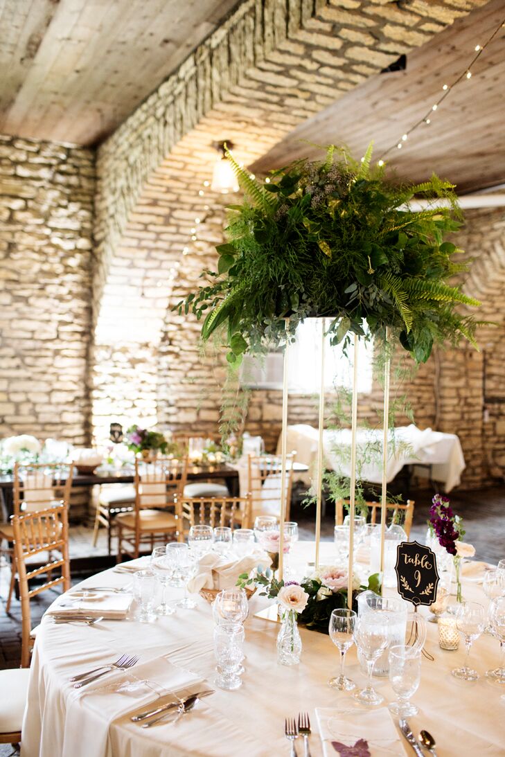 Cascading Fern Centerpieces