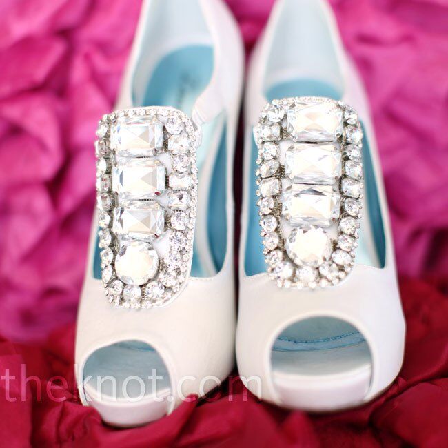 White Satin Shoes