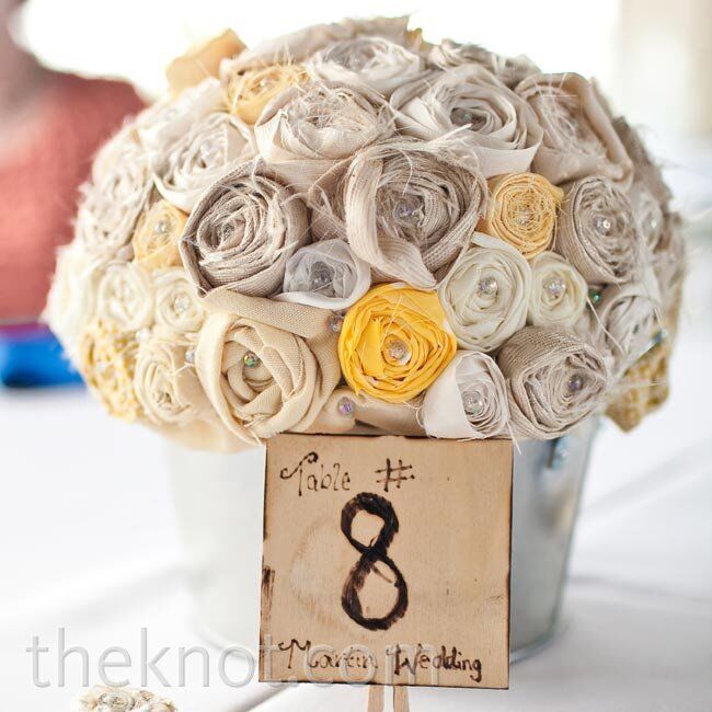 Fabric Floral Centerpiece