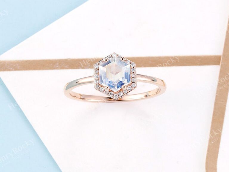20 Gorgeously Unique Hexagon Engagement Rings