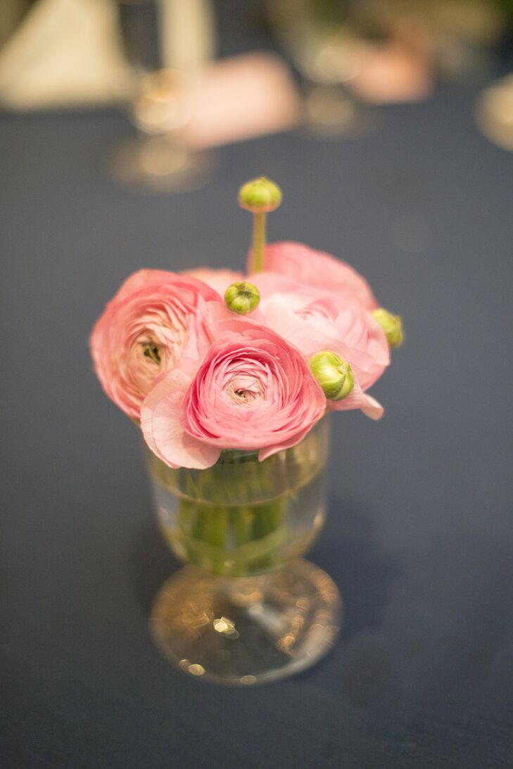 Pink Ranunculus Centerpiece