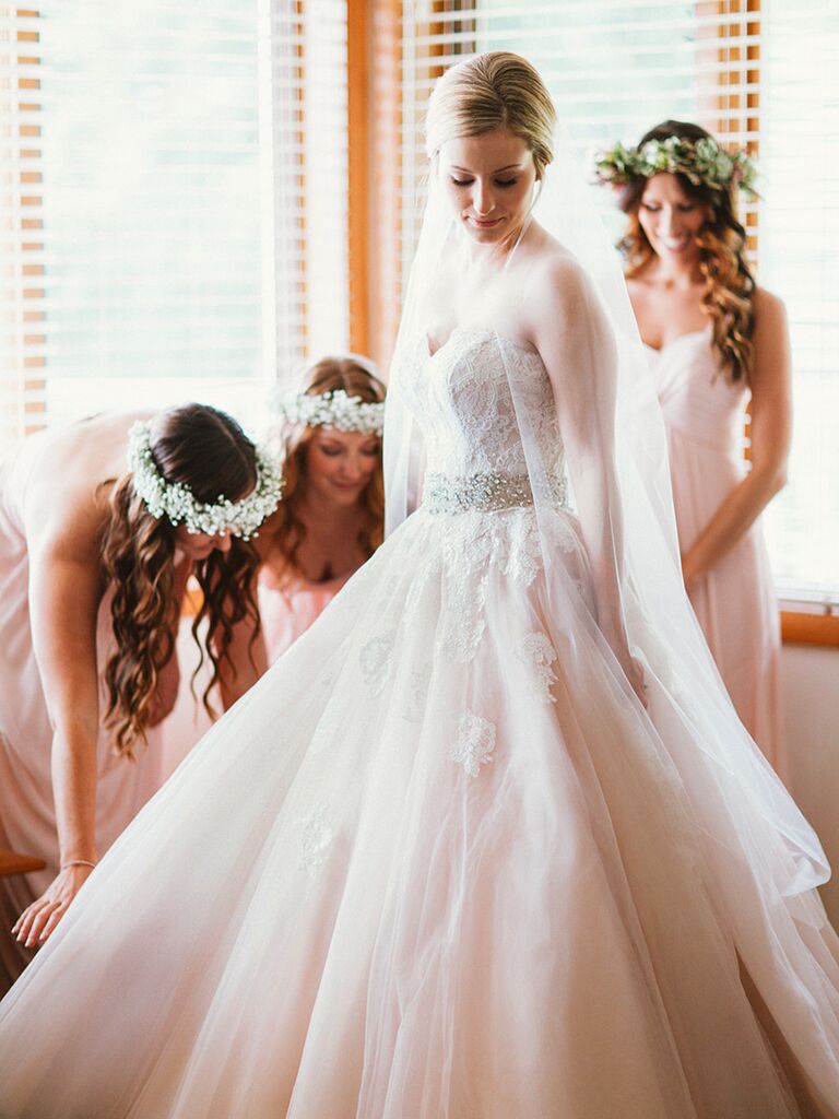 The Prettiest Blush and Light Pink Wedding Gowns