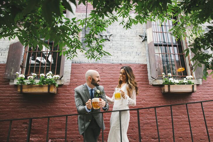 A Beer-Centric Boho Wedding at Radegast Hall & Biergarten in Brooklyn ...