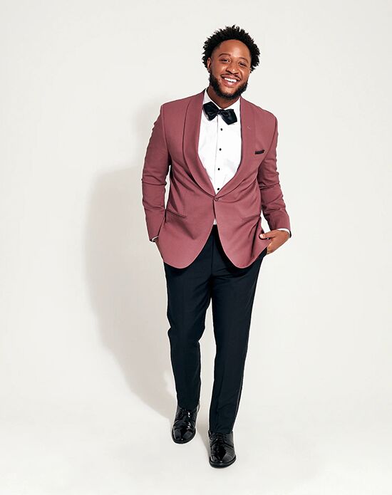 The Black Tux Rose Shawl Jacket Tuxedo Wedding Tuxedo | The Knot