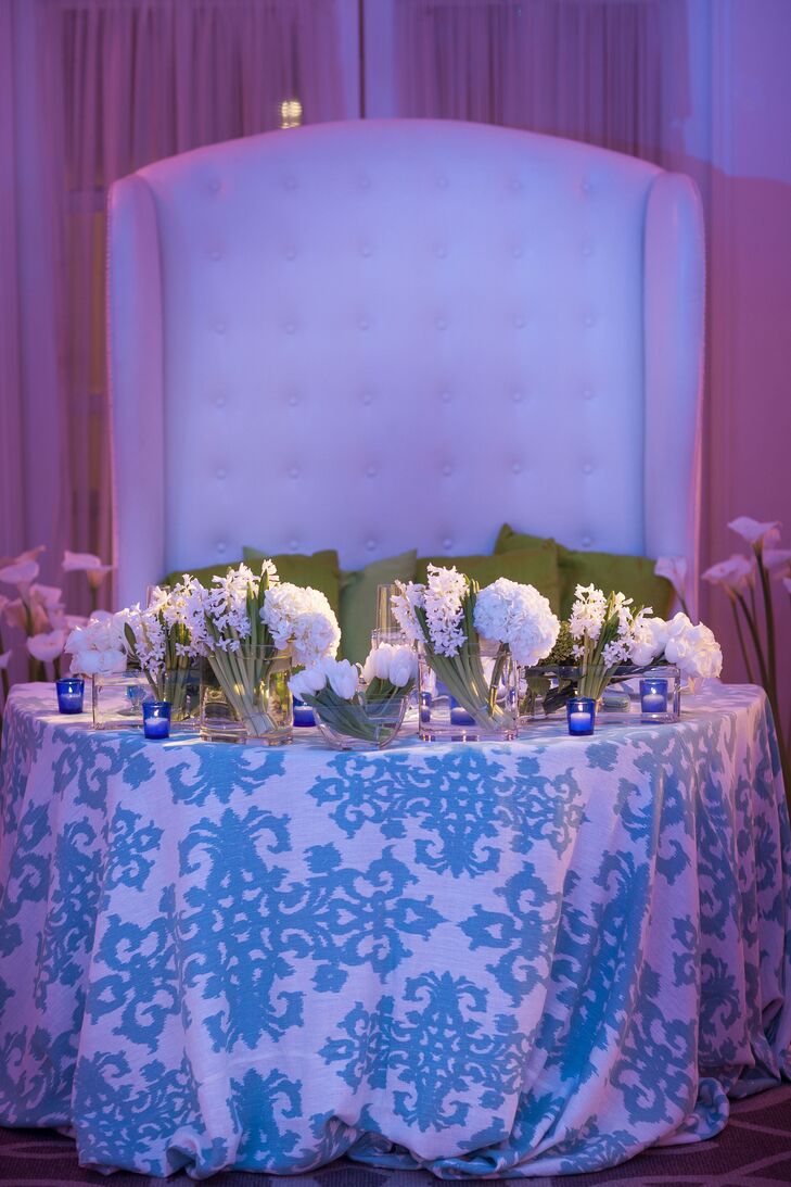 Blue Patterned Table Linens