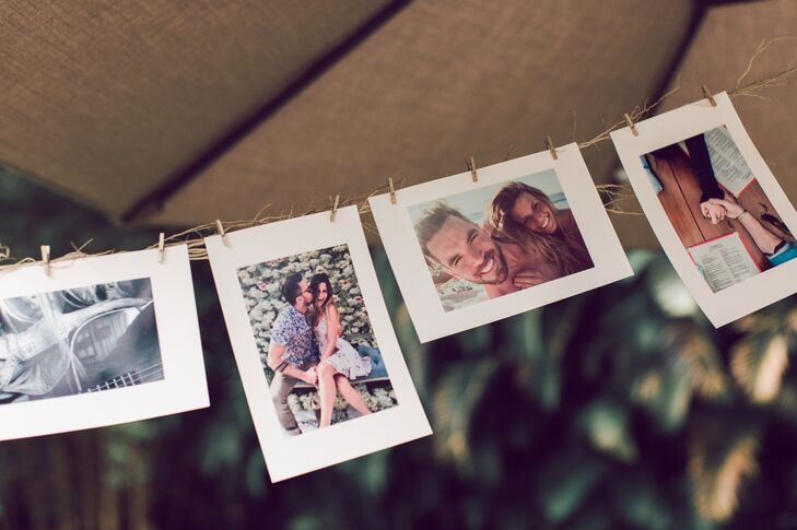 Polaroid Couple Photo Display