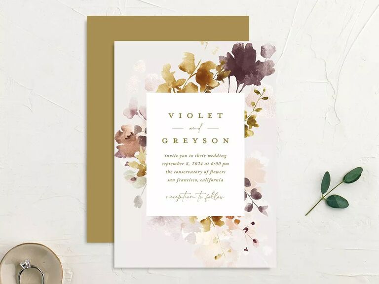 24 Floral Wedding Invitations Perfect for Your Celebration