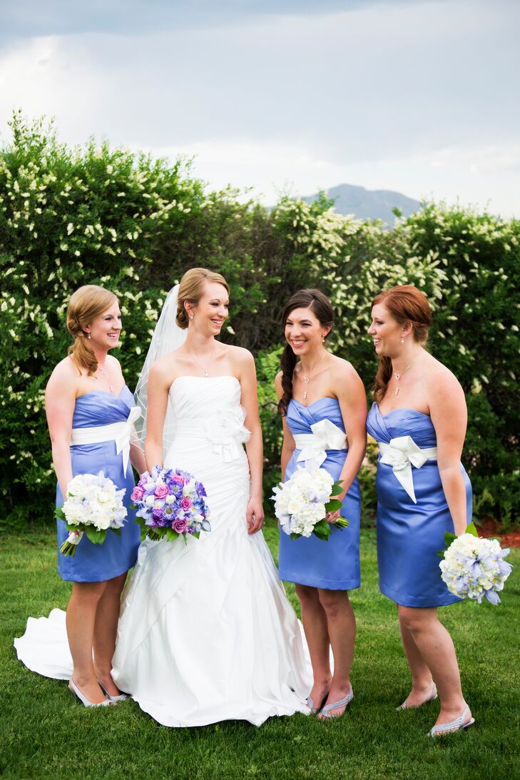 Alfred Angelo Periwinkle Bridesmaid Dresses