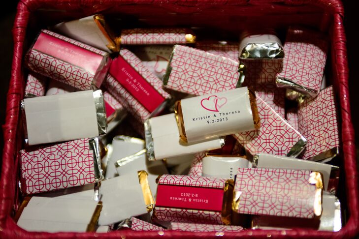 Monogrammed Bite-Size Chocolates