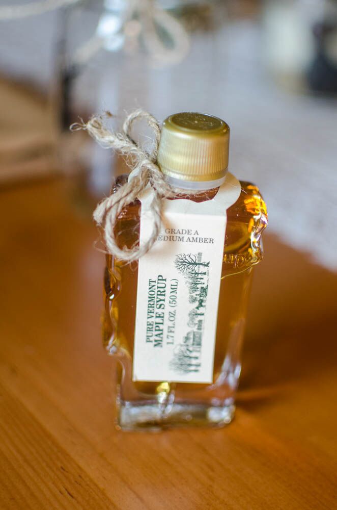 Miniature Maple Syrup Vial Wedding Favor