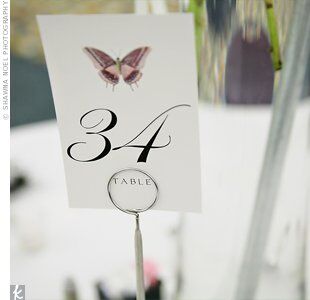Butterfly Table Numbers