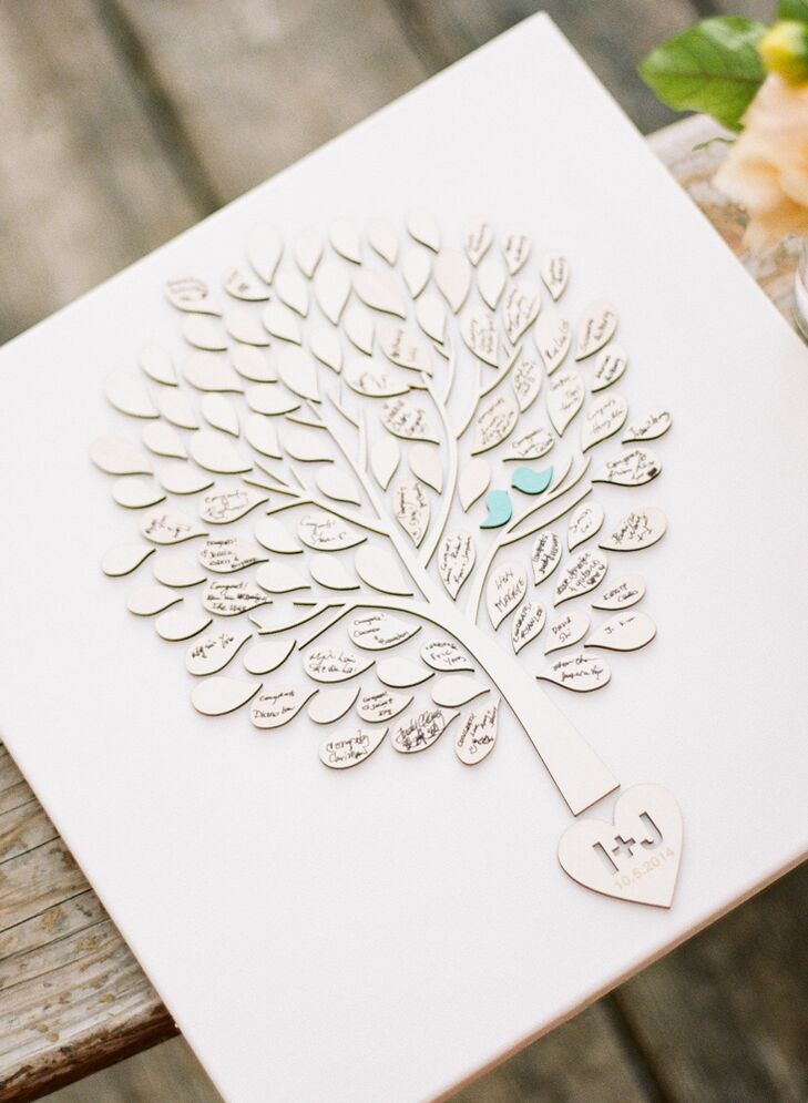 Wooden-Tree Guest Book
